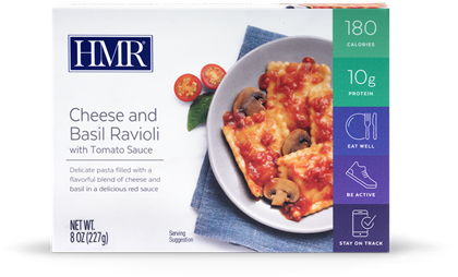 Download Picture Of Cheese & Basil Ravioli With Tomato Sauce - Hmr Diet ...