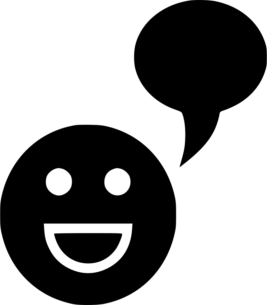 Download Happy Face Talking S Comments - Talking Face Icon - Full Size ...