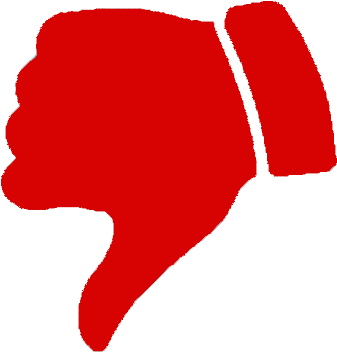 Download Thumb Signal Red Clip Art - Thumbs Down Red Png - Full Size ...
