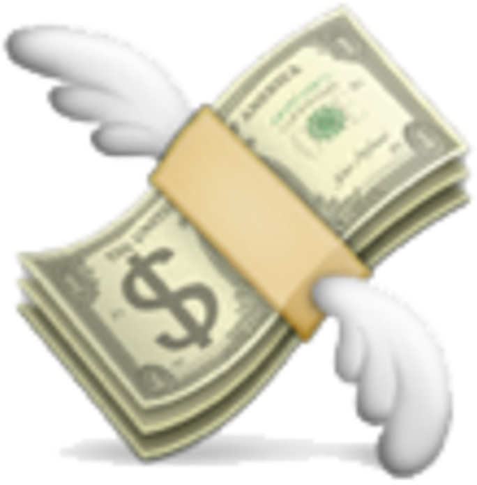 Download Flying Money Emoji 128 - Money Wings Emoji - Full Size PNG ...