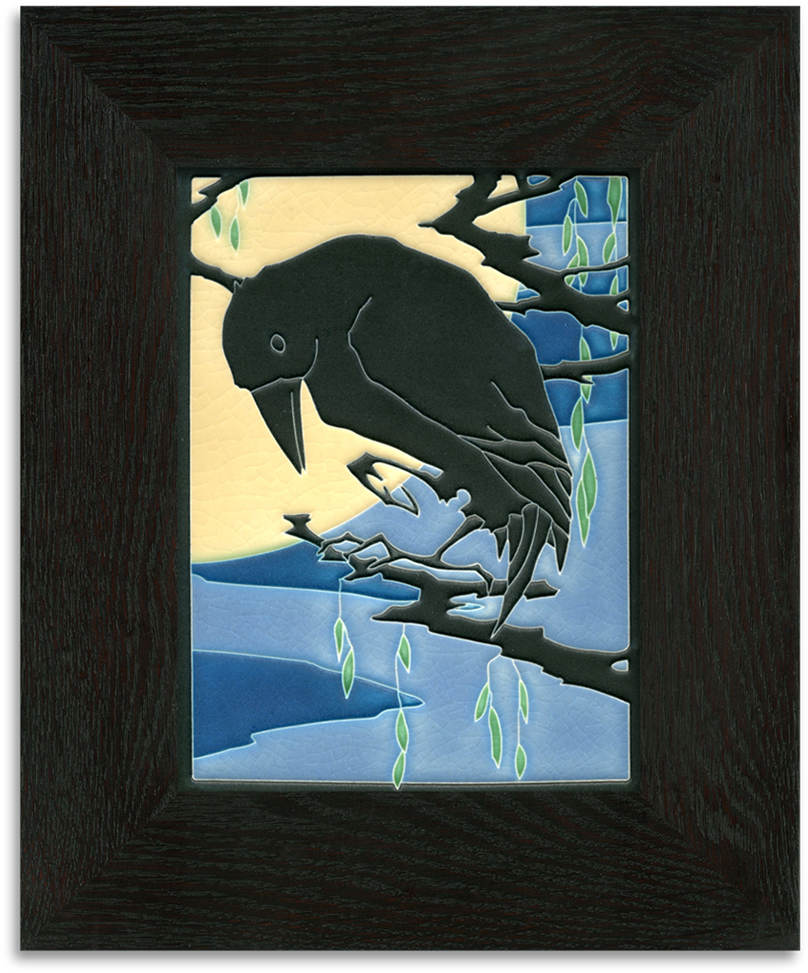 Download Raven - Midnight - Motawi/arts & Crafts Tiles2018 Wall ...