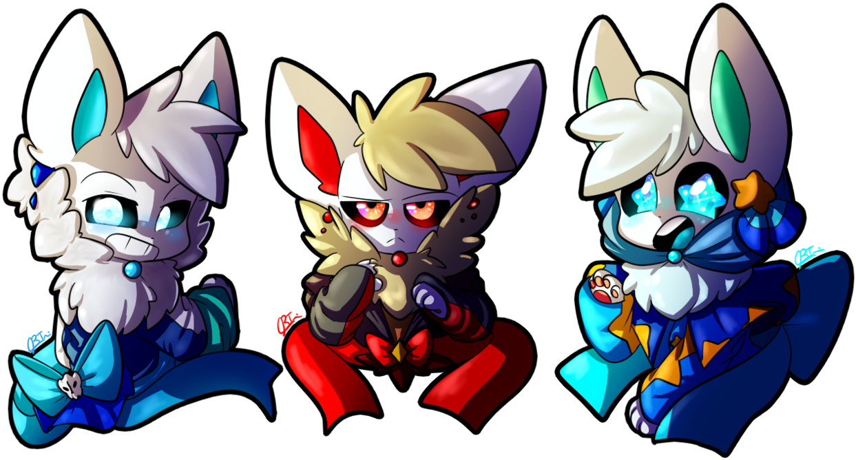 Download Sans,cherry And Berry As Eevees Lol Or In Eevee Forms ...