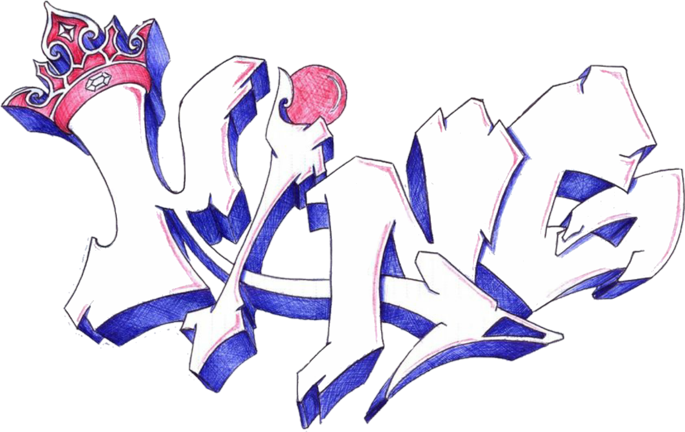 Download King Graffiti Crown Colorful Image Freeuse Library - Full Size ...