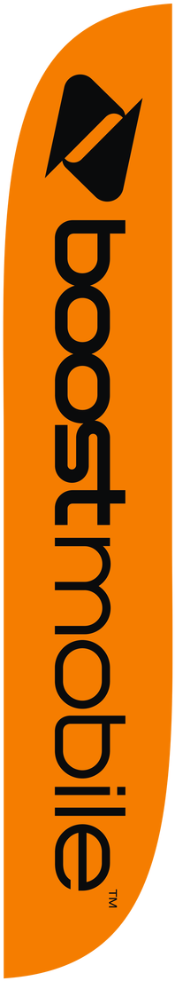 Download 12ft Boost Mobile Orange Feather Flag - 2 Ft X 6 Ft Vinyl ...