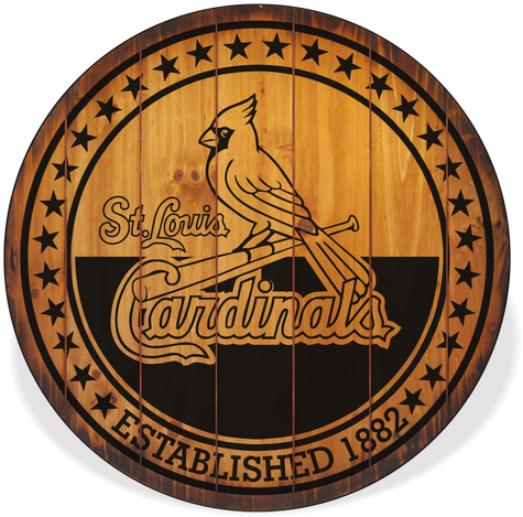 Download Transparent Louis Cardinals Barrel Top Sign - Circle - PNGkit