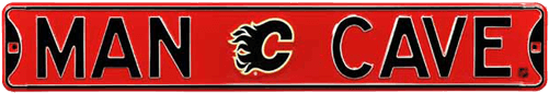 Download Calgary Flames “man Cave” Authentic Street Sign - Man Cave San ...