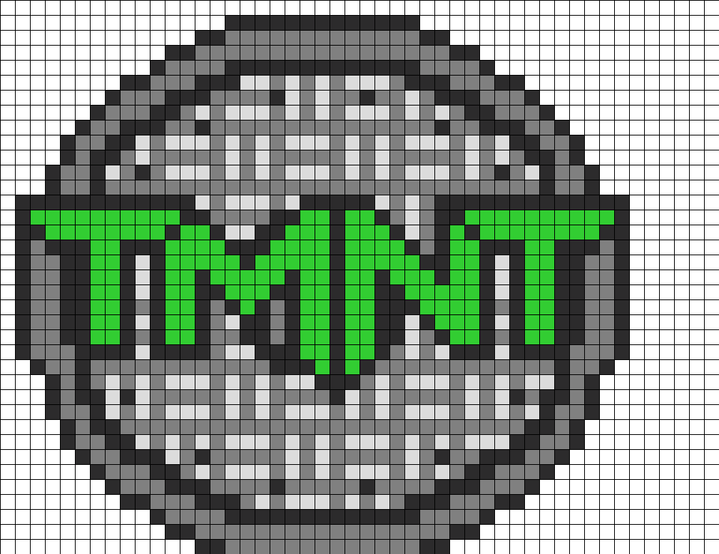 Download Teenage Mutant Ninja Turtle Perler Logo Perler Bead - Ninja ...
