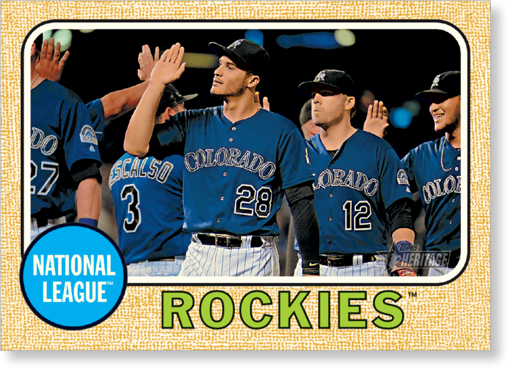 Download Colorado Rockies 2017 Topps Heritage Baseball Teams - Full ...