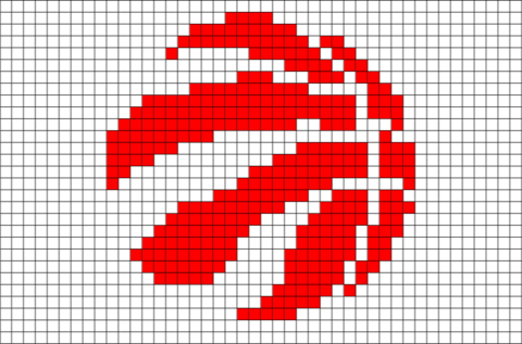 Download Remember To Follow The Guideline - Pixel Art Nba Logo - Full ...