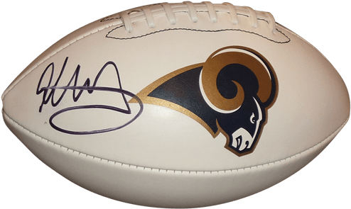 Download Todd Gurley Autographed Los Angeles Rams Logo Football - St ...