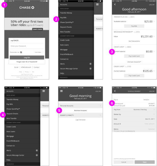Download Current Chase Mobile App - Chase Bank Ui Design - Full Size ...
