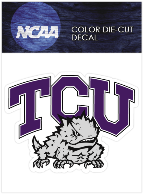 Download Transparent Tcu Logo Ncaa Die Cut Vinyl Car Sticker Bumper ...