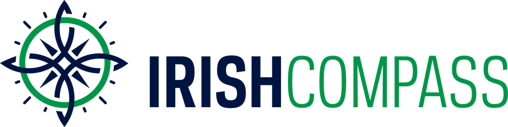 Download Irishcompass Color Logo - Irish Compass Notre Dame - Full Size ...