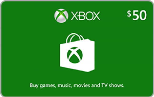 Download Xbox $50 [digital Code] - Xbox Gift Card $25 - Full Size PNG ...