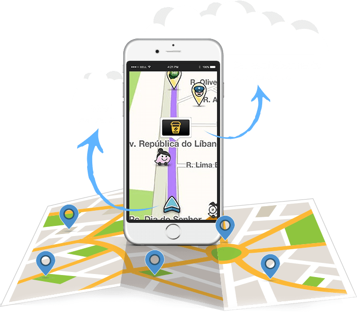 Download Top Waze - Waze - Full Size PNG Image - PNGkit