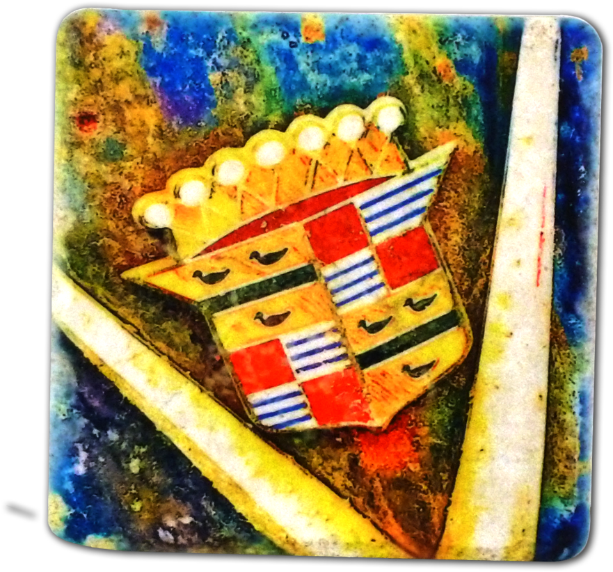 Download Detroit Coaster Company Cadillac Emblem Porcelain Tile - Full ...