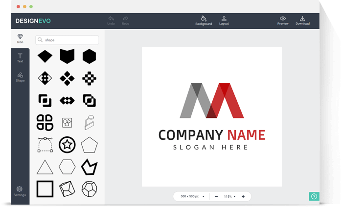 Download Add Icon And Shapes To The Logo - Designevo - Full Size PNG ...