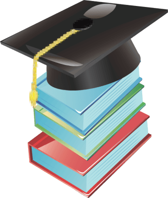 Download Graduation Clipart Png - Graduation And Books Clip Art - Full ...