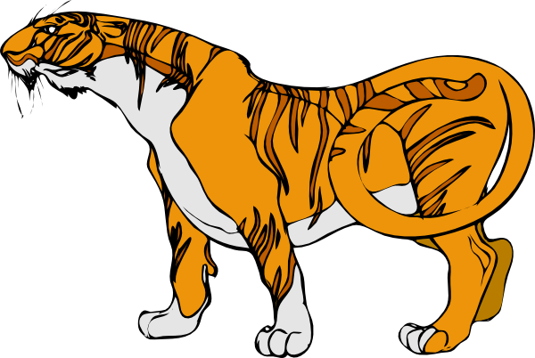 Download Cartoon Tiger Svg Clip Arts 600 X 402 Px - Full Size PNG Image ...