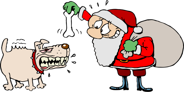 Download Santa And Dog Clipart - Angry Dog - Full Size PNG Image - PNGkit