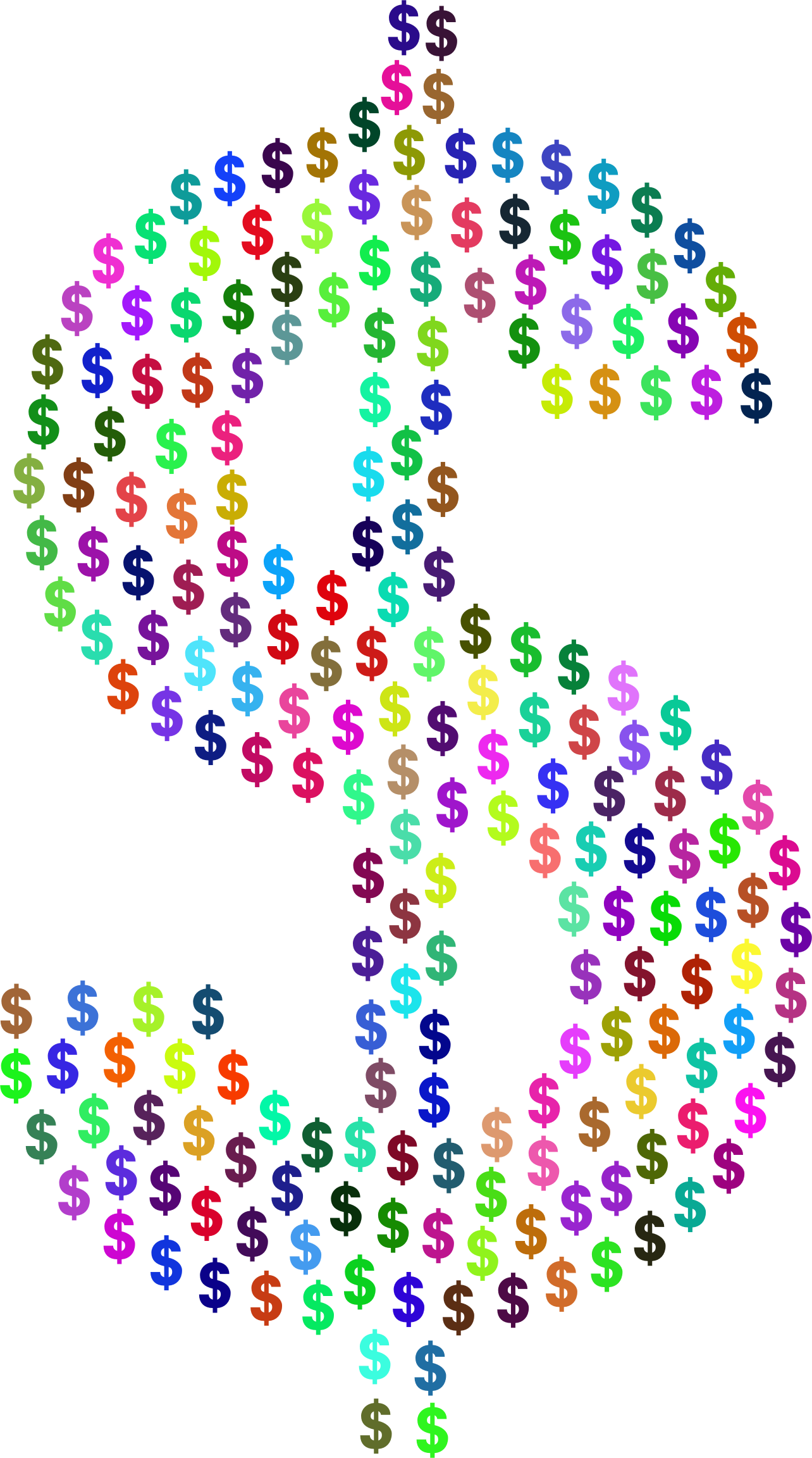 Download Big Image - Colorful Dollar Sign Clip Art - Full Size PNG ...
