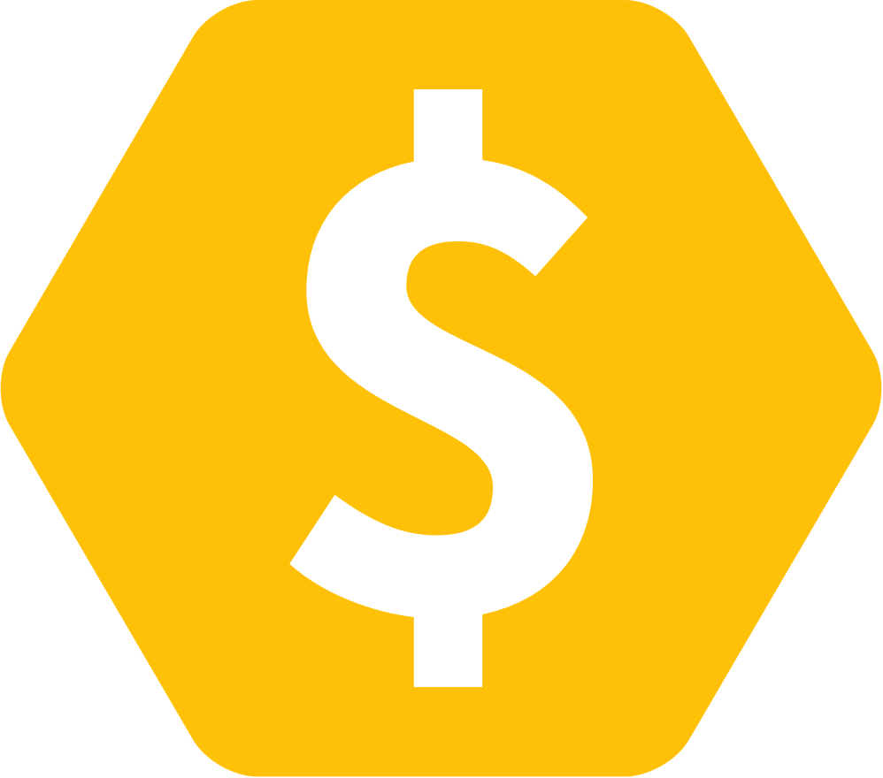 Download Transparent Yellow Dollar Sign Png Graphic - Nimiq Coin - PNGkit