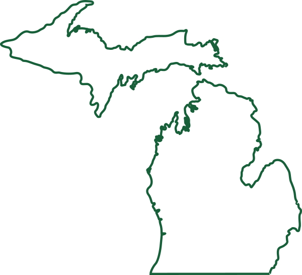 Download Upper Peninsula Border Outline - Full Size PNG Image - PNGkit