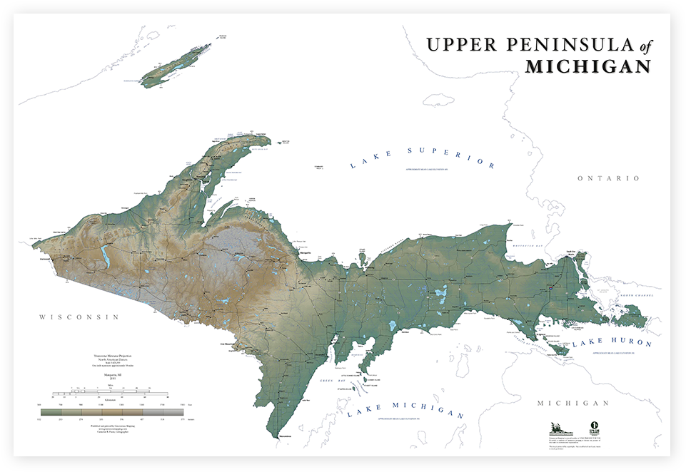 Download Upper Peninsula Map - Upper Peninsula - Full Size PNG Image ...