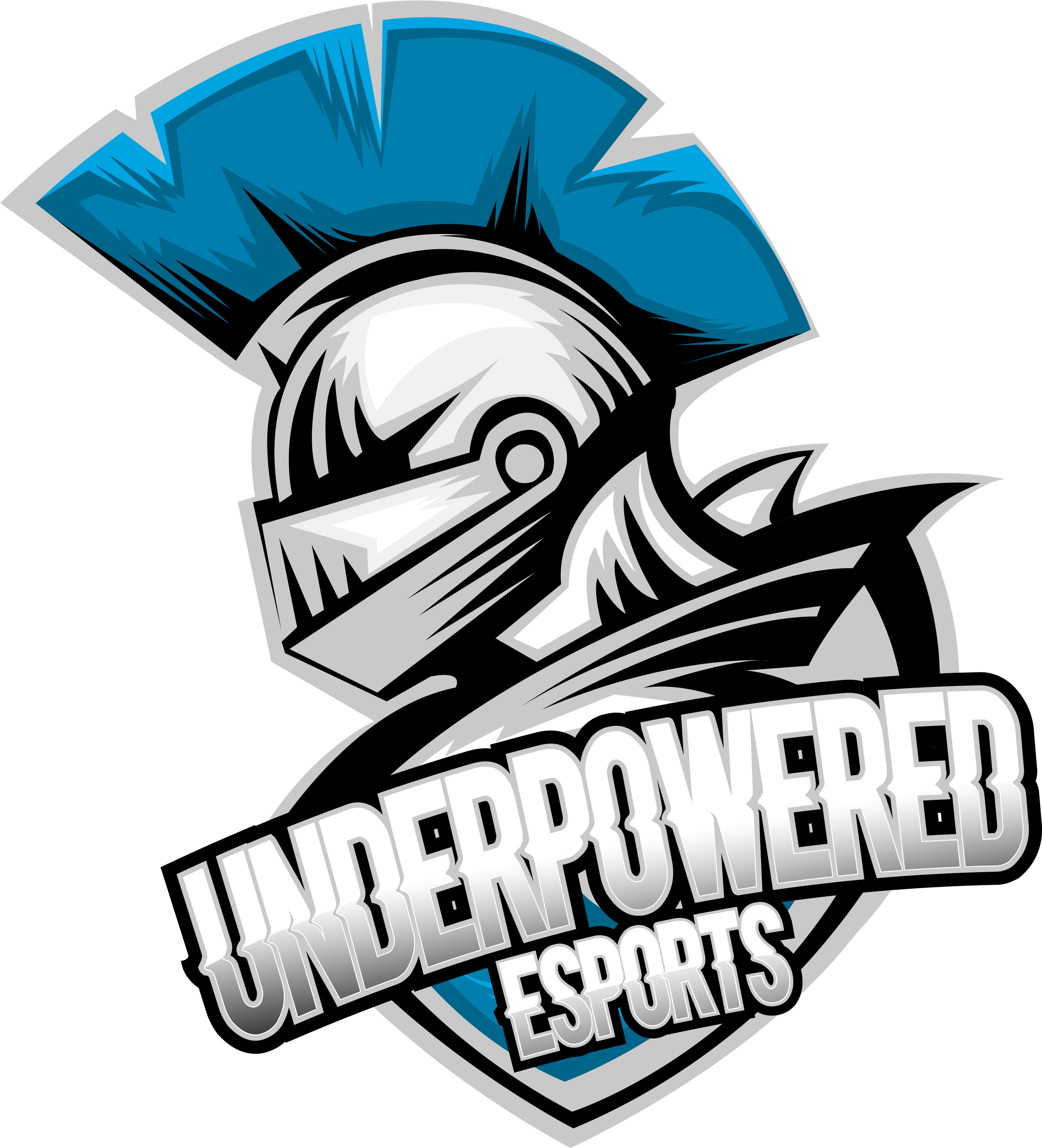 Download Underpowered Esports Cs - Knight Helmet Vinyl Wall Art Decal Sticker, Black, - Full ...