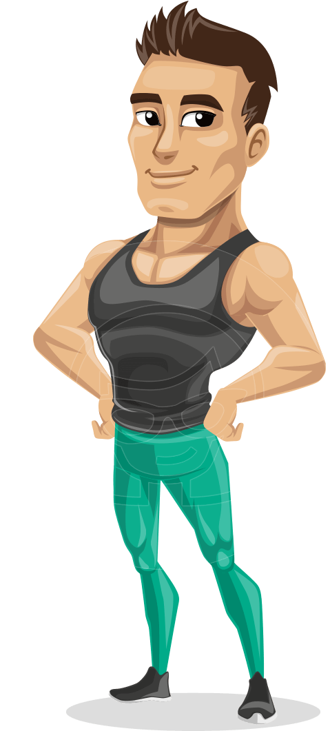 Download Jim Is An Athletic Male Fitness Character In Sports - Fitness ...