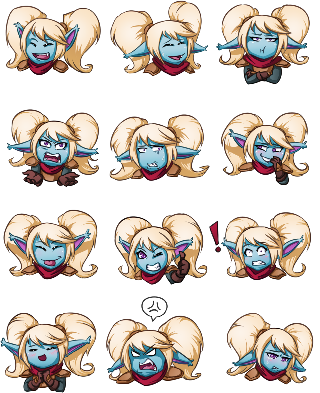 Download Poppy Emote Sheet By Missmercurielle League Of Legends ...