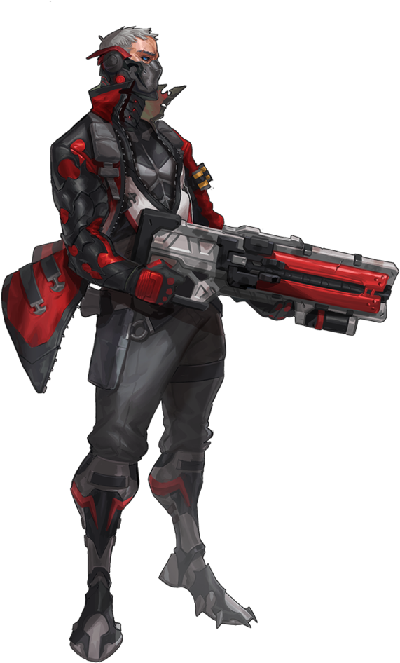 Download Soldier 76 Mask Png - Reaper Concept Art Overwatch - Full Size ...
