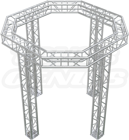 Download Small Octagon Style Trade Show Booth - Stage Lighting - Full ...