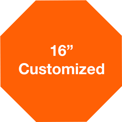 Download Octagon Orange Custom Warehouse Floor Signs - Sign - Full Size ...