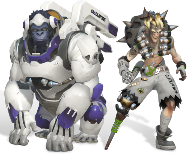 Download Transparent Winston And Junkrat - Action Figure - PNGkit