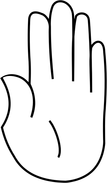 Download File - Hand 5 - Svg - Hand 5 - Full Size PNG Image - PNGkit