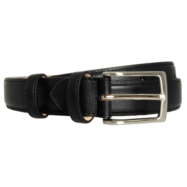 Download 30 Mm Sartorial Fine Grain Leather Belt Black - Belt - Full ...