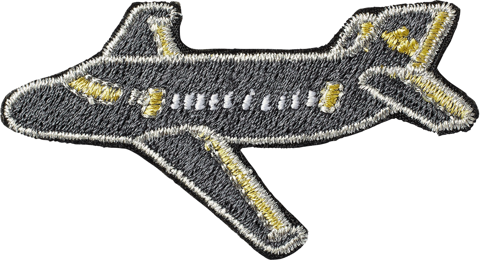 Download Black Gold Airplane Sticker Patch V=1536355074 - Embroidered ...