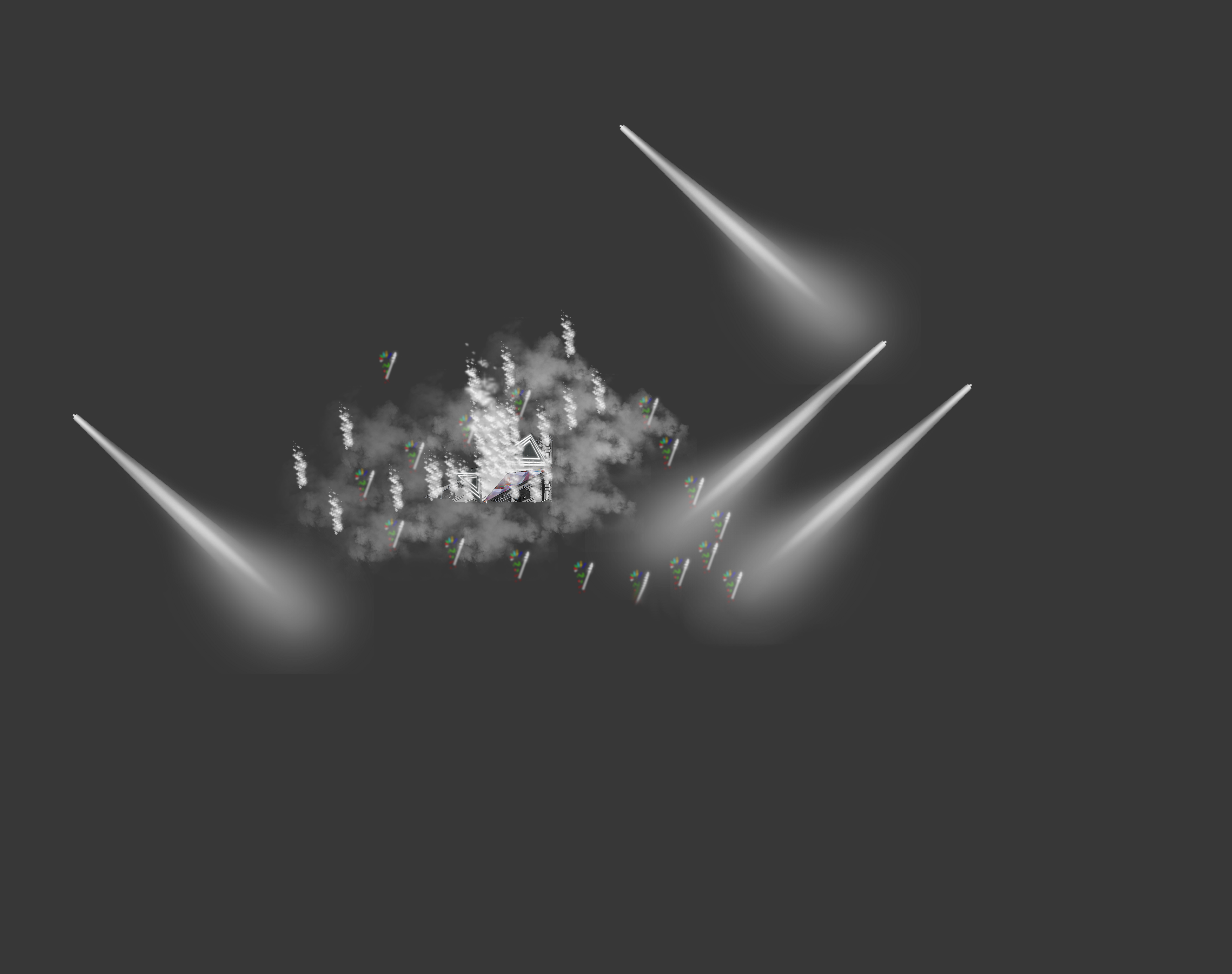 Download Humo Y Luces De Triangulo Semi Abierto - Triangle - Full Size ...