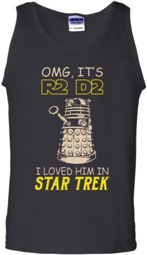 Download Omg It's R2 D2 I Loved Him In Star Trek Shirt Cotton - Captain War Dark Tee - Full Size ...