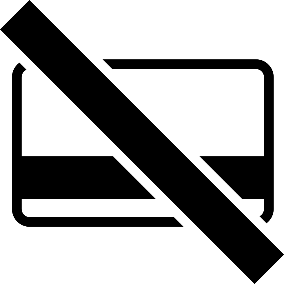 Download No Credit Card Allowed Comments - No Credit Card Icon - Full ...