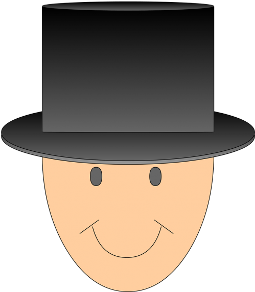 Download Man With Hat,top - Hat - Full Size PNG Image - PNGkit