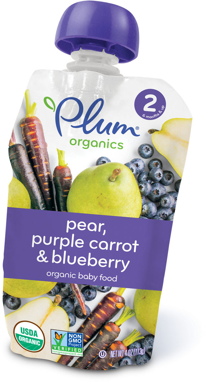 Download Pear, Purple Carrot & Blueberry - Plum Organics Stage 2 Purees ...
