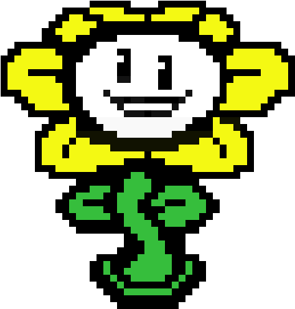 Download Flowey Sprite Png Banner Library Stock - Flowey Pixel Art ...