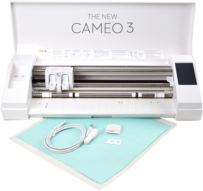 Download Silhouette Cameo - Cameo 3 Vinyl Cutter - Full Size PNG Image ...