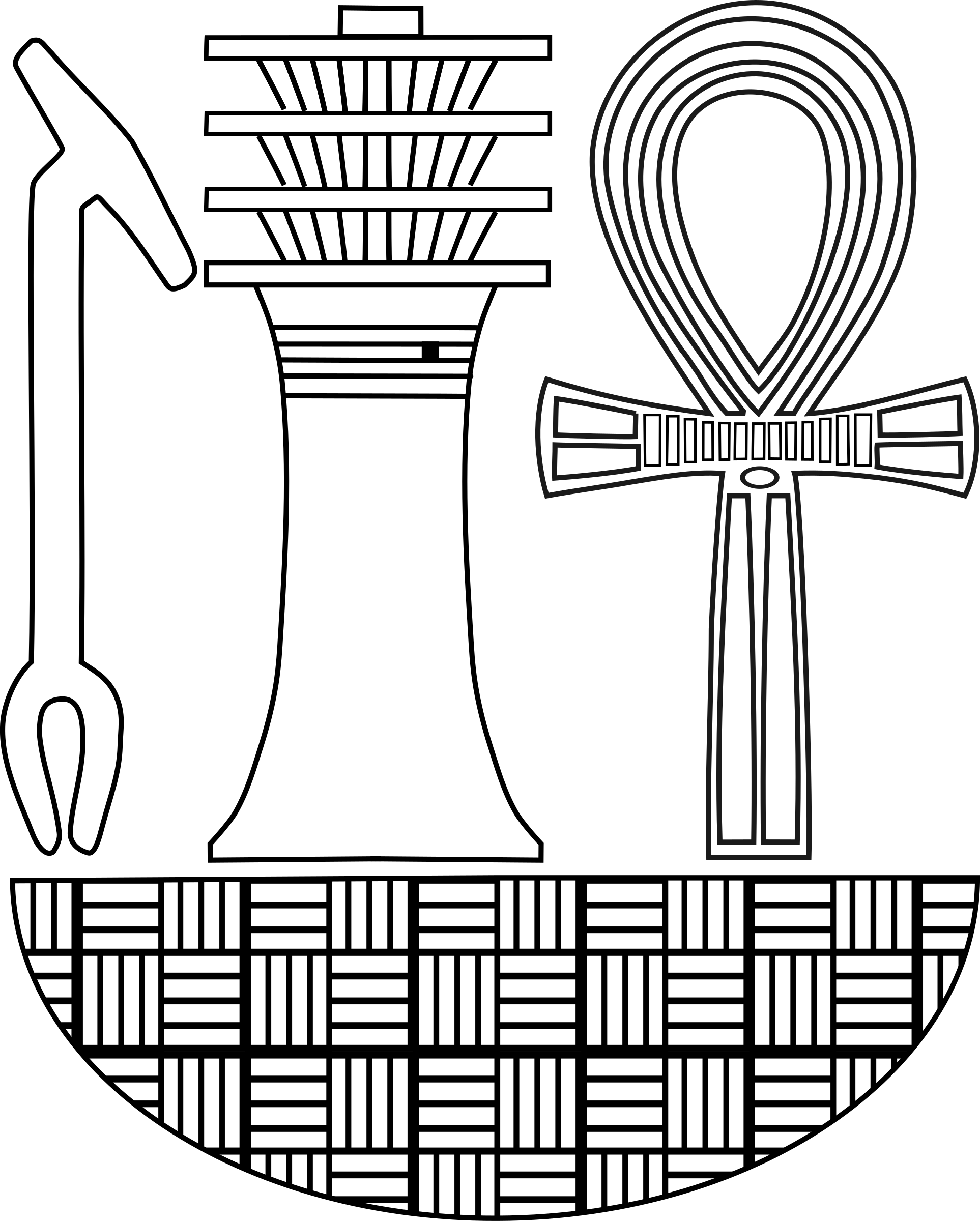 Download Djed, Ankh From Old Egypt - Full Size PNG Image - PNGkit