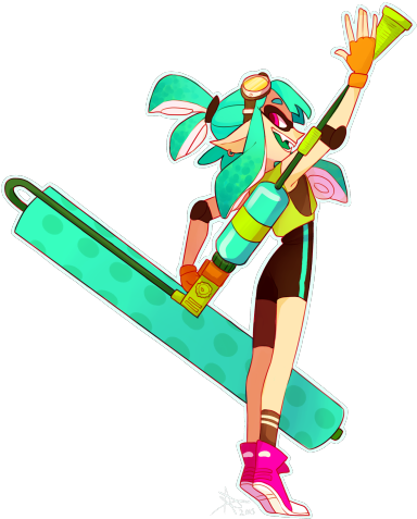 Download Splatoon - Splatoon Paint Roller - Full Size PNG Image - PNGkit