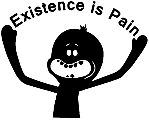 Download Banner Royalty Free Stock Existence Is Pain Rick And ...