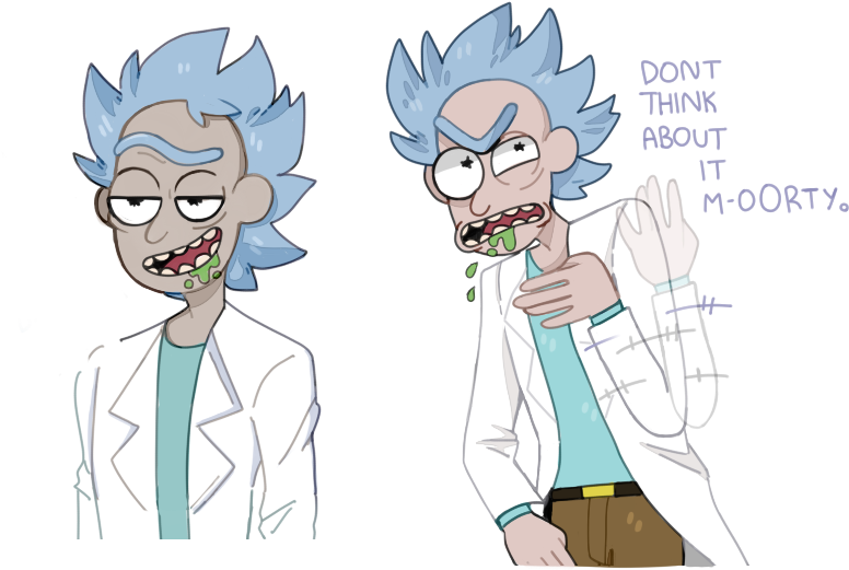 Download Wubba Lubba Dub Dub By Inkzooka - Cartoon - Full Size PNG ...