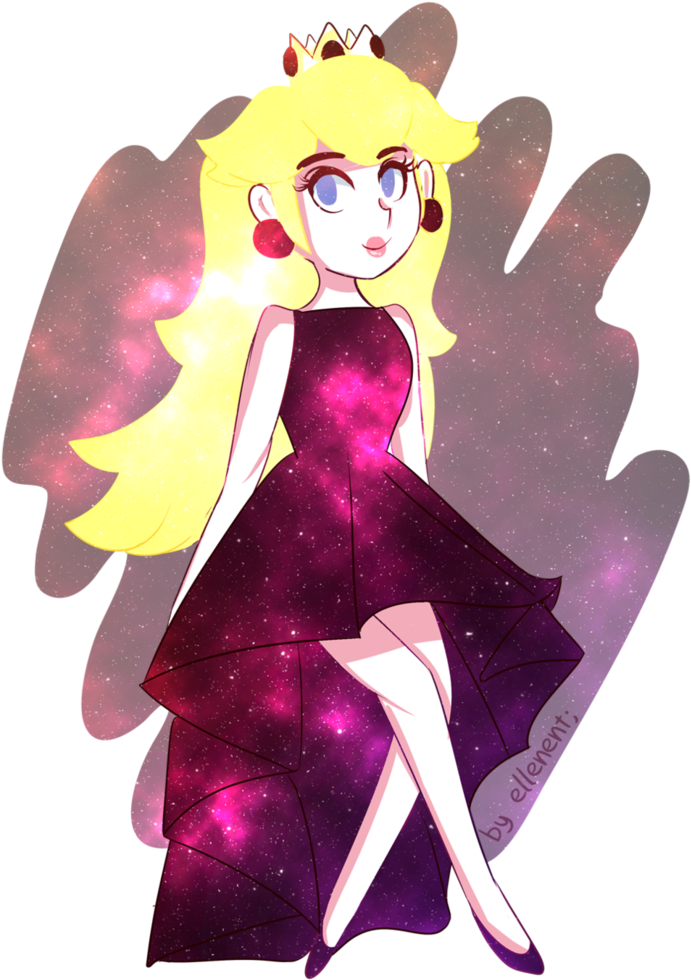 Download Peach Galaxy - Princess Peach - Full Size PNG Image - PNGkit